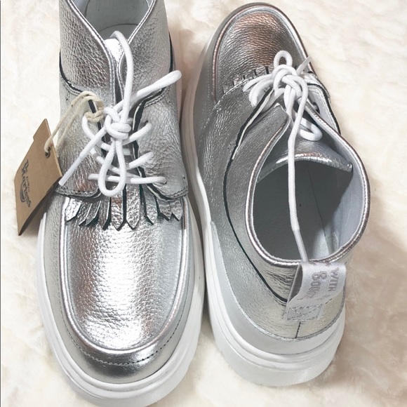 Dr. Martens | Shoes | New Dr Doc Martens Jema Chukka Boots Silver ...